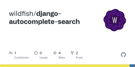 Github Wildfish Django Autocomplete Search