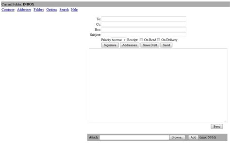 How To Compose And Send A New Message In Squirrelmail Web Hosting Hub