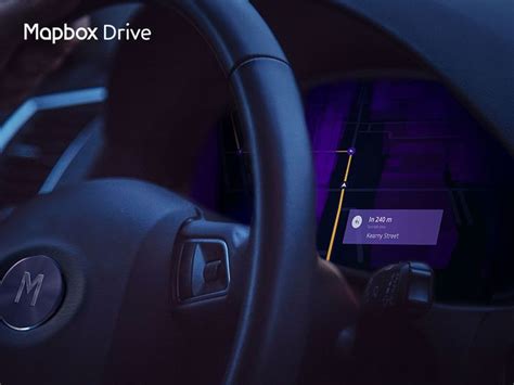 Mapbox Drive Driving Car Ui Design