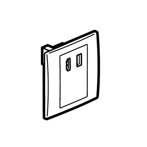 Legrand Hdmi Type A Usb Type A Data Socket Mallia Brushed Black