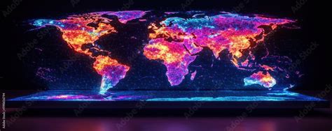 Global Data Visualization Showcase Digital Space Interactive Map Dark Theme Immersive Experience