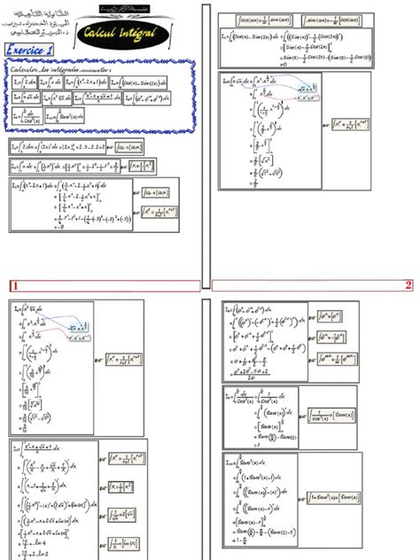 Exercices Corrigés Calcul Integral Pdf