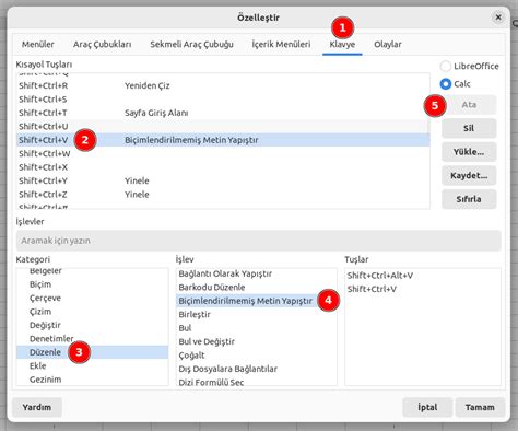 Libreoffice Calc Çözümler 3 Ctrl Shift V Biçimlendirilmemiş Metin Yapıştır Yazı Bilinçli