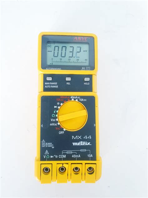 Mx44 Multimetre Numerique Metrix Fc Equipments