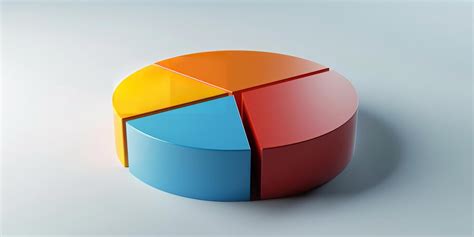 An Illustration Of A Pie Chart In Three Dimensions There Are Four Divisions That Are Separated