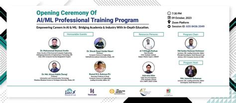 Intex Research Lab On Linkedin Opening Ceremony Of Aiml Professional