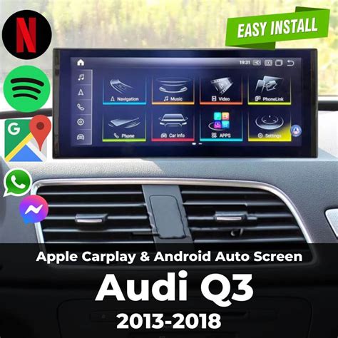 Touch Screen Carplay Radio Audi Q3 Screen Upgrade Merge Screens