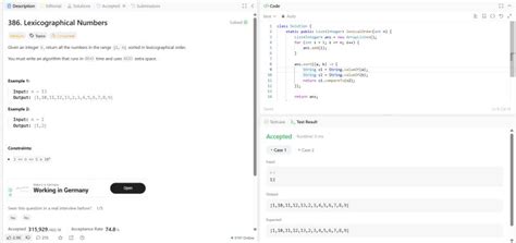 Solved Leetcode 386 With Java And Custom Sorting Ritika Pal Posted On