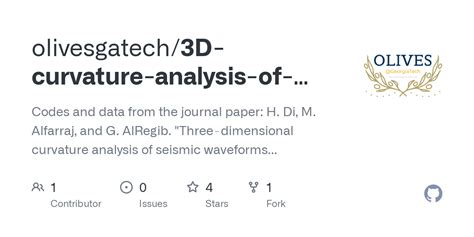 GitHub Olivesgatech D Curvature Analysis Of Seismic Waveforms And