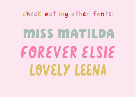 Procreate Fonts Hand Lettering Font Hand Writing Style Font Etsy