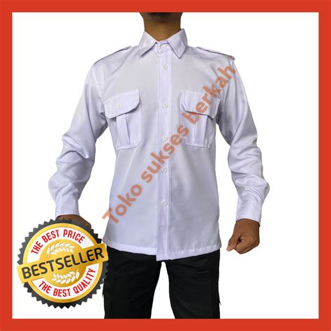 Kemeja Formal Seragam Pns Pdh Putih Lengan Panjang Kemeja Pdh Putih Pns Lengan Panjang