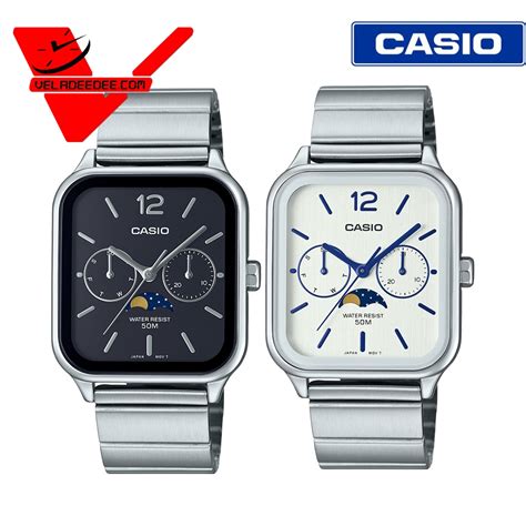 Casio Standard นาฬิกาข้อมือ สายแสตนเลสแท้ แสดงวันที่ ประกันcmg รุ่น Mtp M305d Mtp M305l 1a2