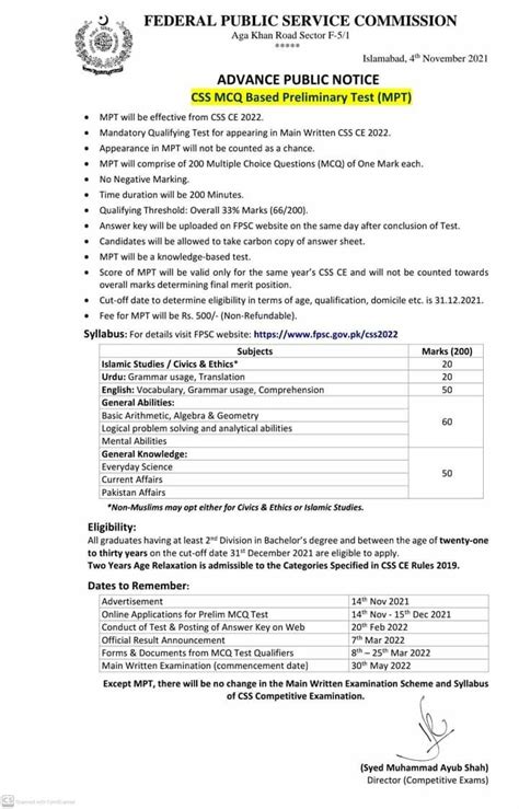 Css Mpt Test Preparation Classes Starting From Monday08 Nov2021 Venue