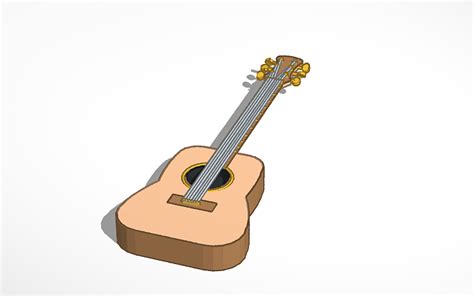 3d Design Acoustic 6 String Tinkercad