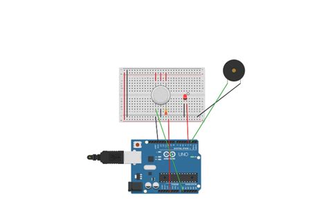 Circuit Design Gas Sensor Tinkercad
