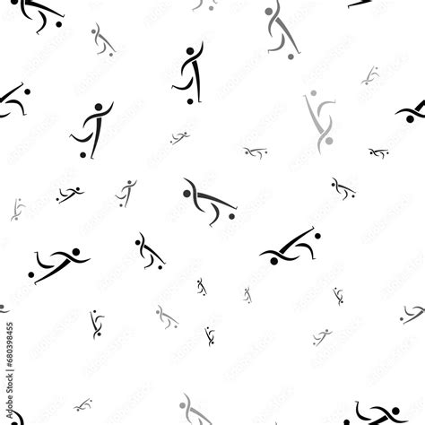 Seamless Vector Pattern With Football Soccer Symbols Creating A