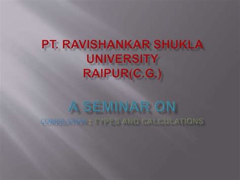 Correlation Ppt