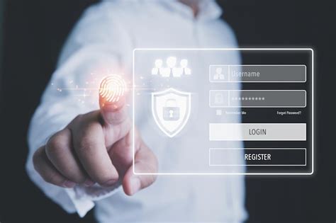 Premium Photo Cyber Security Login By Password Concept User Login Identification Personal