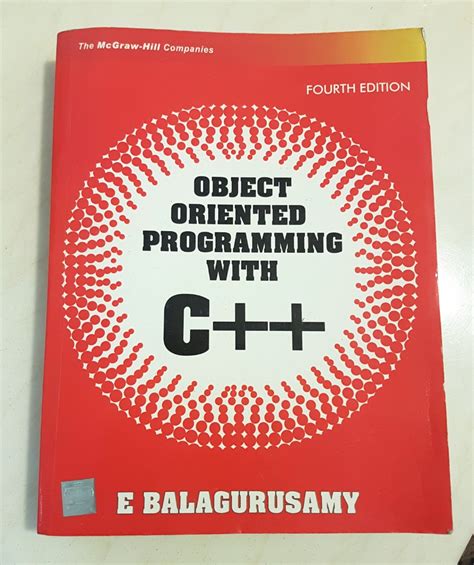 Object Oriented Programming With C Fourth Edition E Balagurusamy