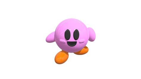 Kirby 3d Model By Priscilaguien [d1e8f1c] Sketchfab