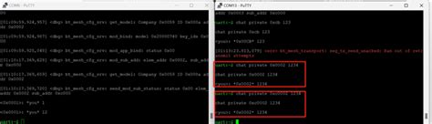 How To Manipulate The Communication Between Two Nrf52840 Flashed Meshchat Sample Nordic Q