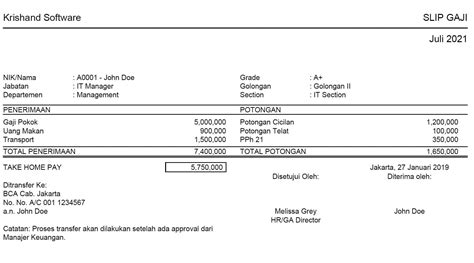 Cara Membuat Format Dan Contoh Slip Gaji Karyawan Themeroute