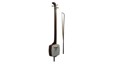 Kokyu Japanese Stringed Instrument 3d Model Cgtrader