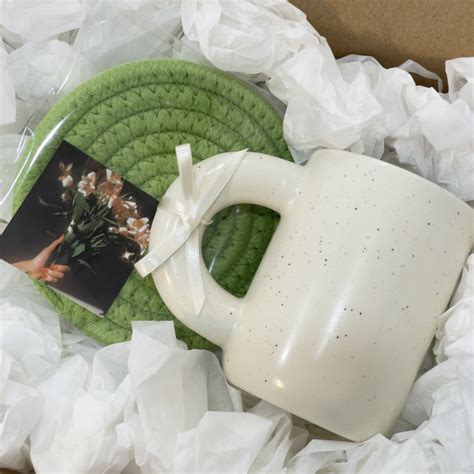 스리아마켓 뭉툭 머그컵 티 코스터 컵받침 집들이 답례품 선물세트