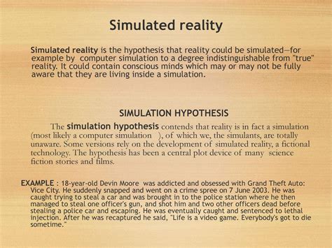 The Simulation Hypothesis
