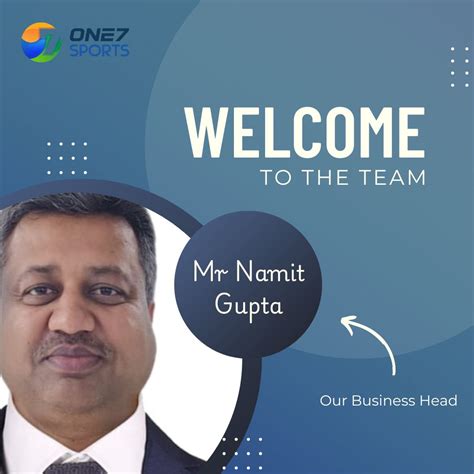 Namit Gupta On Linkedin Look Forward To Contribute And Collectively Make One7sports One Of The