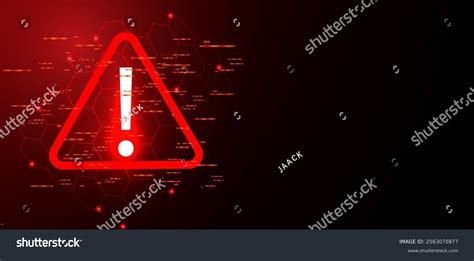 Hacking Concept Attention Warning Attacker Alert Stock Vector Royalty Free 2563070977