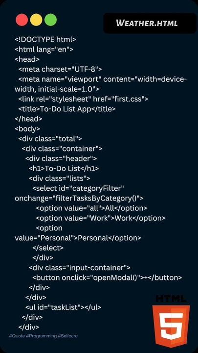 How To Create A Weather App Using Html Css Jswebproject Miniproject Html Css Htmlcss New
