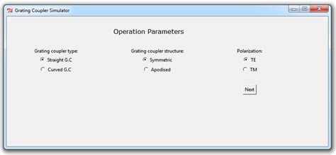 3 Operation Parameters Window Download Scientific Diagram