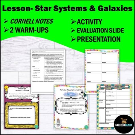 Stars And Galaxies Notes Activity And Slides Guided Reading Digital Lesson