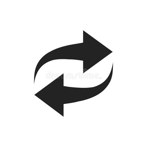 a circular arrow icon symbolizes actions such as refreshing and