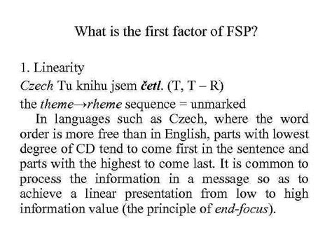 Lecture 6 Functional Sentence Perspective Fsp Plan