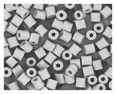 sem micrographs of solvent free sio2 pegda composite particles with