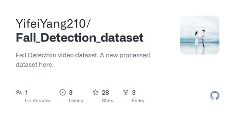 GitHub YifeiYang Fall Detection Dataset Fall Detection Video Dataset A New Processed