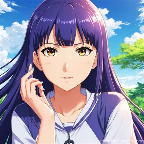 Hinata Hyuuga Portrait Stable Diffusion Online