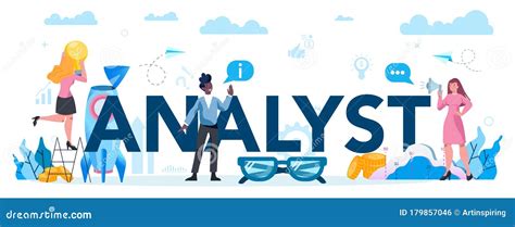 Business Analyst Typographic Header Concept Business Strategy Stock