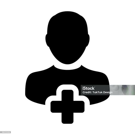 새로운 사용자 아이콘 벡터 남성 사람 프로필 아바타 플러스 플랫 컬러 문양 그림 기호 감독에 대한 스톡 벡터 아트 및 기타 이미지 감독 고객 고용과 노동 Istock