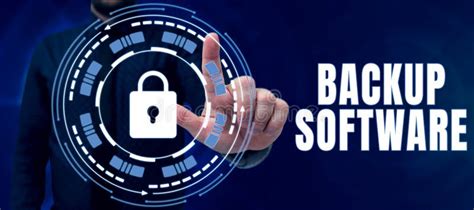 Conceptual Caption Backup Software Business Showcase Create Extra Exact Copies Of Files Or