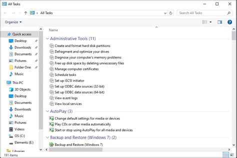 create a control panel all tasks shortcut in windows 10 ninjaone