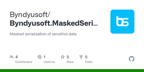GitHub Byndyusoft Byndyusoft MaskedSerialization Masked Serialization Of Sensitive Data