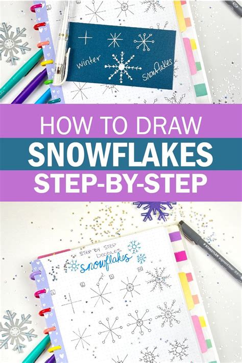 Easy Snowflake Doodles For Your Planner Or Bujo