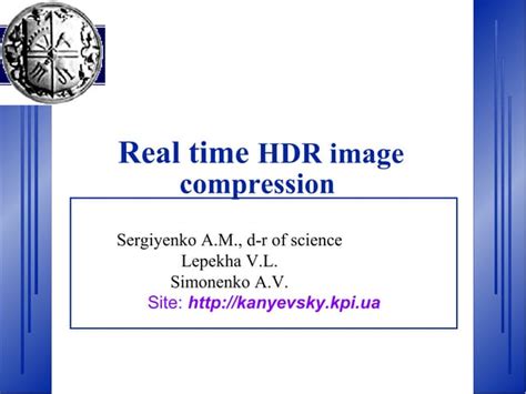 Real Time Hdr Compressing Ppt