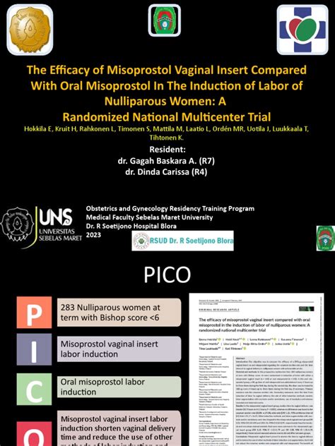 The Efficacy Of Misoprostol Vaginal Insert Compared With Oral Misoprostol In The Induction Of