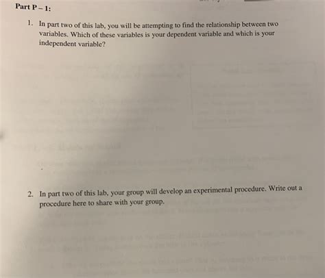 Part P 1 1 In Part Two Of This Lab You Will Be