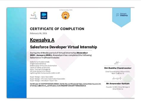 kowsalya a on linkedin salesforcedeveloper virtualinternship