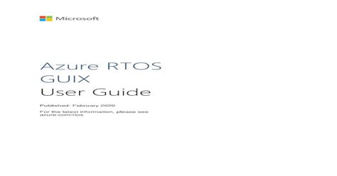 pdf azure rtos guix · microsoft azure rtos azure rtos filex azure